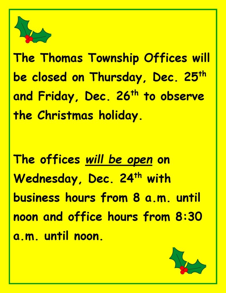 Home - Thomas Township